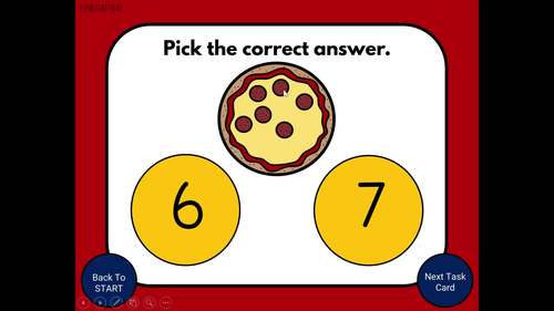 Pizza Counting Gross Motor Digital Game by Pink Oatmeal | TPT