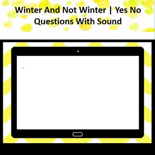 Yes No Questions Speech Therapy Winter Boom Cards by Limes and Lemons