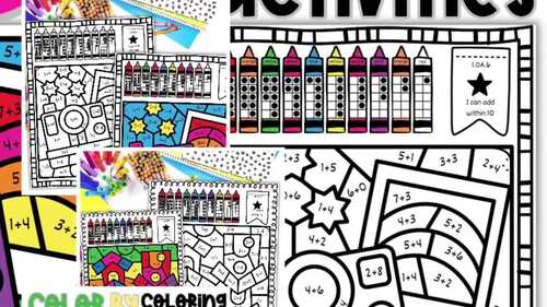 Addition and Subtraction Facts within 20 Activities for 1st Grade