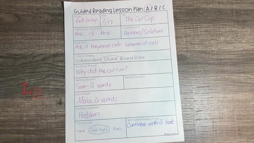 Guided Reading Lessons Level A Lesson Plans and Centers | TPT
