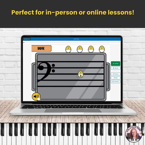 Easter Spelling with Note Names Digital BOOM™ Cards Activity for Piano ...