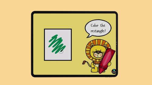 Coloring Shapes Handwriting Prerequisite Boom Cards (ABLLS-R S2 Step 2)