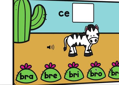Boom Cards in Spanish- Sílabas trabadas con BR by La Maestra Pati Bilingue