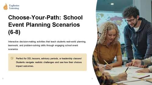 Choose-Your-Path: School Event Planning Scenarios (6-8) (Google Slides ...