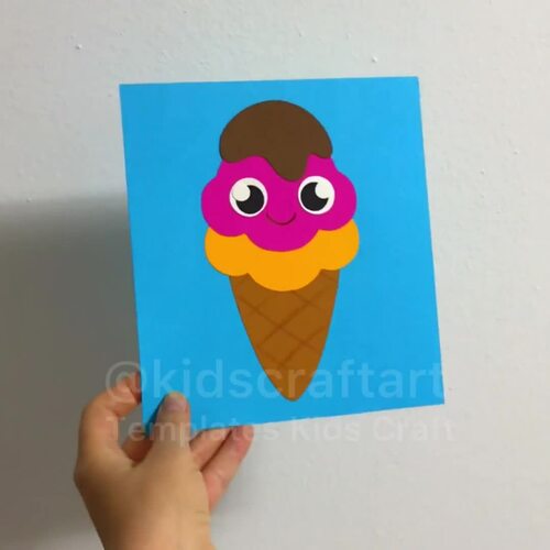 Build an Ice Cream Scoop Cone Popsicle End of Year Craft Beach Day ...