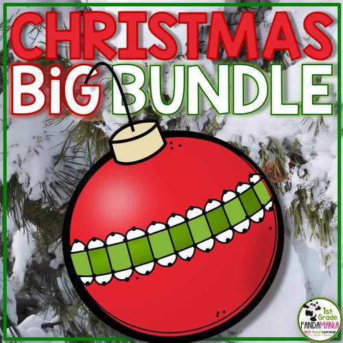 Christmas Activities Math, Literacy, and Art BIG Bundle (1st and 2nd ...