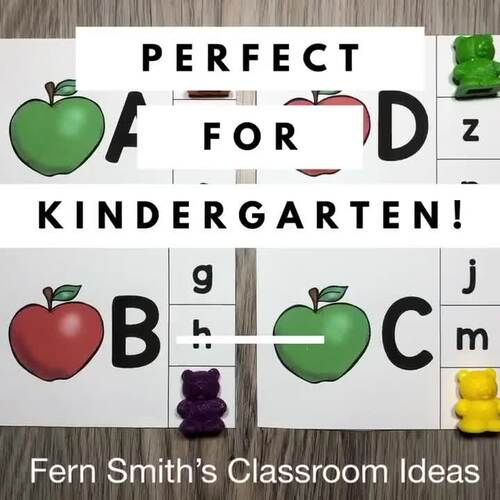 Alphabet Clip Cards Dollar Deal by Fern Smith's Classroom Ideas | TPT
