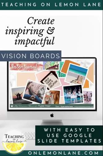 Vision Boards Templates Project New Years 2023 One Word Resolutions ...