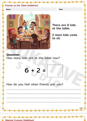 Daily Life Math Word Problems | Addition & Subtraction with SEL | K–2.