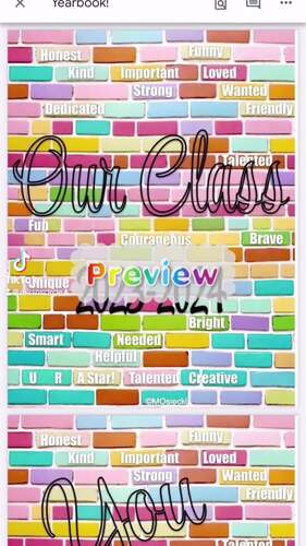 Yearbook/End of Year Memory Book, or Scrapbook! by Miss O's Circle