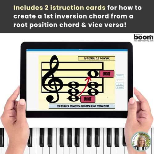 Major Triads BOOM™ Cards - Root Position & 1st Inversion Chords without ...
