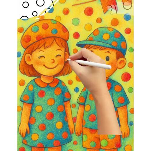 Dot Day Coloring Pages | Fun Black & White Art Sheets for Creative Kids