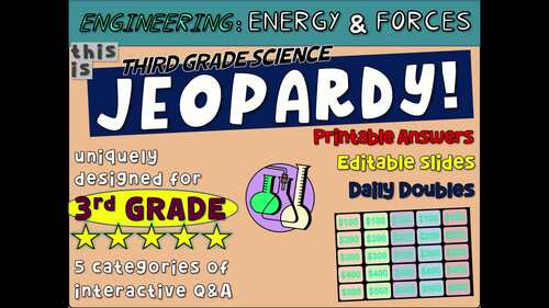 THIRD GRADE SCIENCE JEOPARDY BUNDLE! Water Cycles, Kingdoms, Traits ...