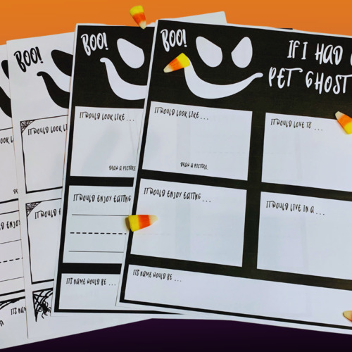 Pet Ghost Writing Prompt by Printable Boutique Etc. | TPT