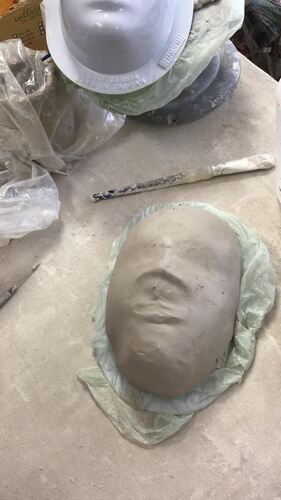 Ceramic Face Sculpture 2 - Adding the nose by ArtCyDust | TPT