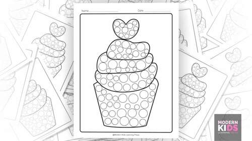 Valentine Dot Painting - Dot Marker Coloring Activities | TPT