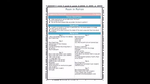 NGSS- Moon in Motion Activities & PPT! BONUS Engineering Challenge! (1 ...