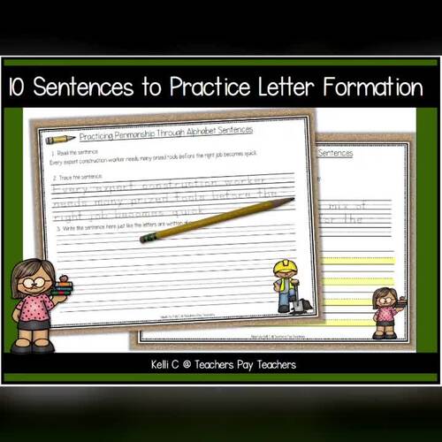 Handwriting Practice and Intervention Pages BUNDLE Community Helpers