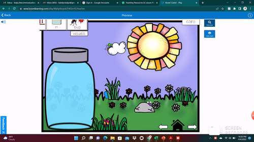 Spring Digital Boom Card Core Vocabulary Task Boxes | TPT