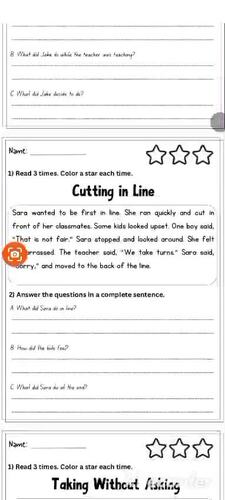 Bad Behavior Reading Passages with Comprehension | Social Skills | 1st ...