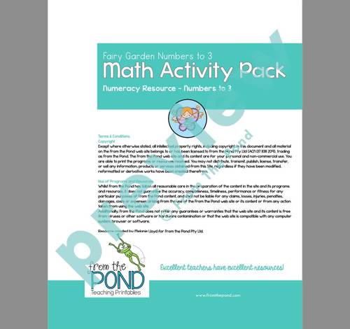 Kindergarten Math Activities Pack by From the Pond | TpT