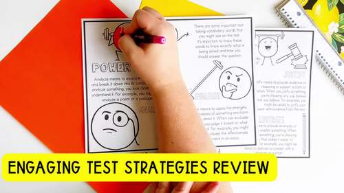 Testing Taking Strategies Doodle Notes - Test Prep for Middle School ELA