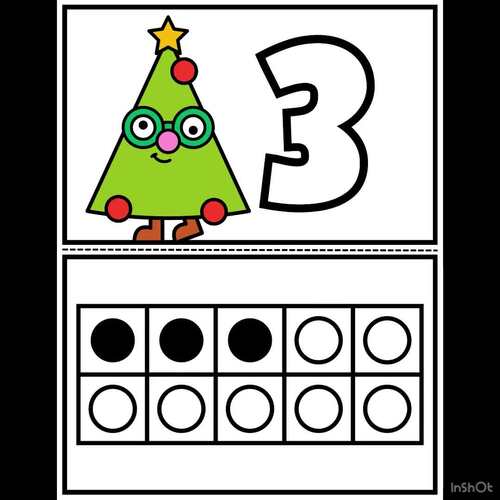 Christmas Counting to 10 Matching Cards | Ten Frames | Kindergarten Math