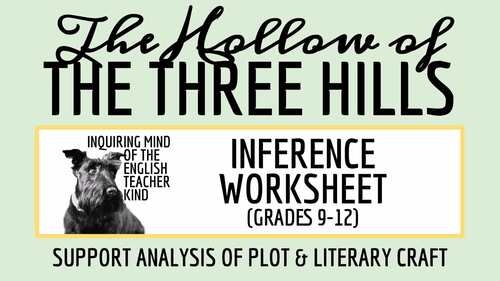 "The Hollow of the Three Hills" by Nathaniel Hawthorne Close Reading ...