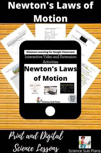 Newton's Laws of Motion - Interactive Video and Extension Activities