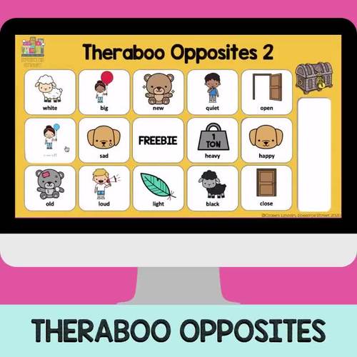 Theraboo Opposites: No Print Interactive Cariboo Game for Speech ...