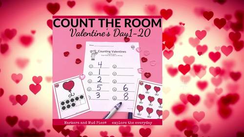 Valentines Day Count the Room 1-20 with Ten Frames Activity and ...