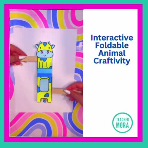 Foldable Animals Craftivity – Animal Craft | Cut and Paste Activity