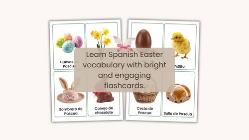 Spanish Easter Flashcards | Spring Words | Printable Spanish Vocabulary ...