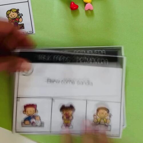 SPRING TASK CARDS IN SPANISH | SHORT SENTENCES READING PRACTICE |LA ...