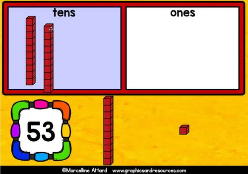 FIRST GRADE MATH BOOM CARDS PLACE VALUE DISTANCE LEARNING TENS AND ONES