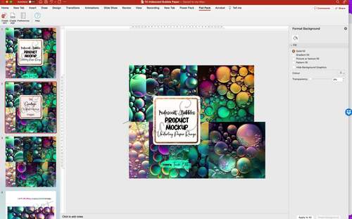 Iridescent Underlay Paper MOVEABLE Mockup Set by Teach Elite | TPT