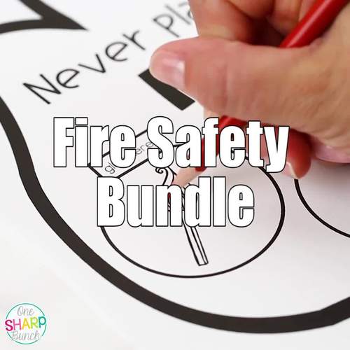 Fire Safety Week Bundle | Fire Safety Crafts | Fire Truck Craft | TPT