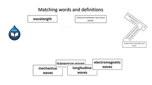 Waves Worksheet words Matching Worksheet – Science Activity for Middle ...