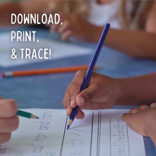 Fall Line Tracing Worksheets, Color and Trace Pre-Writing Practice Sheets