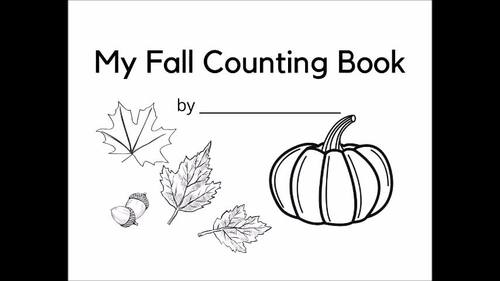My Fall Counting Book -- Early Reader Text by Teacher's Edition | TPT