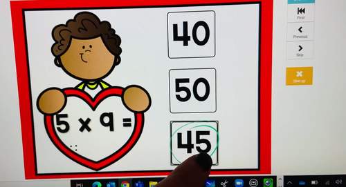 Valentine's Day Themed Multiplication Boom Card BUNDLE- Tables 1-12