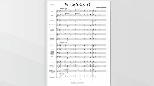 2 Easy Winter Band Pieces - Grade .5 - Beginner Concert Music | TPT