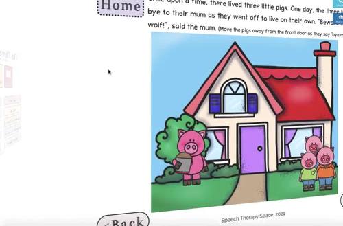 The Three Little Pigs INTERACTIVE Story & Language Activities, BOOM CARDS