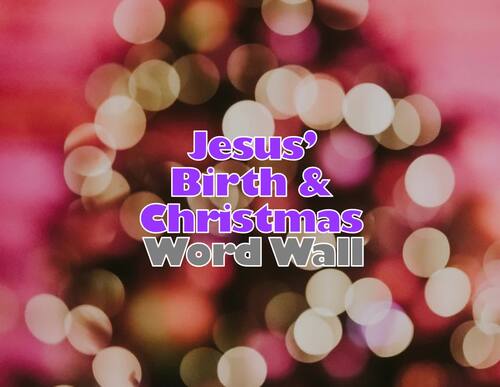 Christmas Religious Word Wall | Prophesy Salvation Christ Savior Magi ...