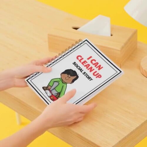 Cleaning Up After Myself Social Story W/ Poster Self Reflection Sheet ...