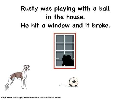 Rusty Learns Personal Accountability - Social Skills Behavior Story- Easel