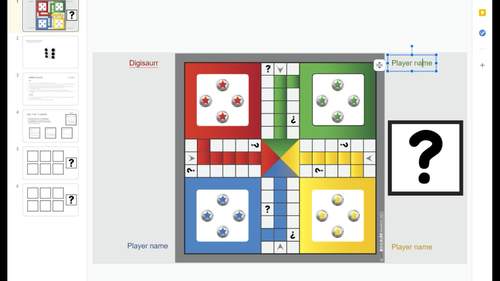 Ludo Digital Board Games for PowerPoint Editable Question Cards and ...