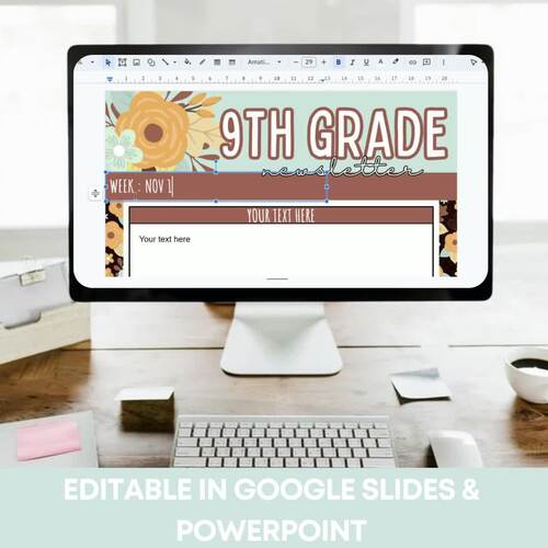 Editable Thanksgiving Fall Classroom Newsletter Template Autumn Themed