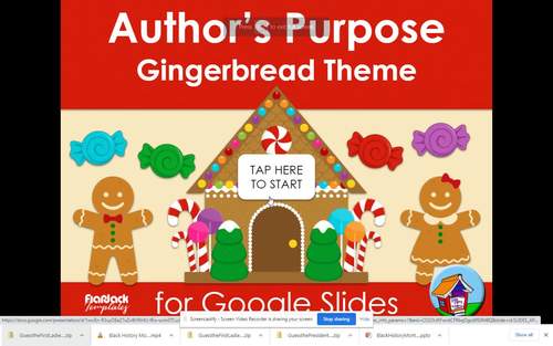 Gingerbread Theme Author's Purpose Game for Google Slides™ | TpT