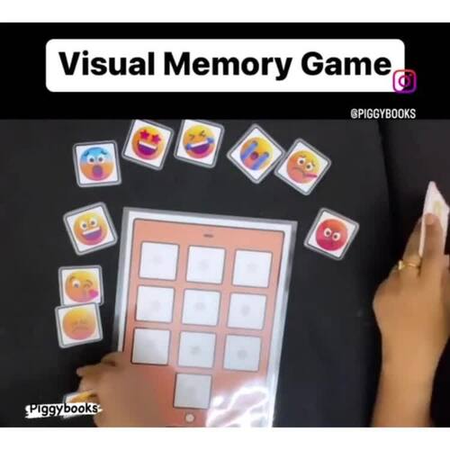 Brain break games Visual sequential memory game PDF by Piggybooks